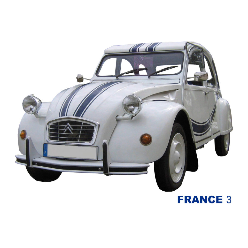 2CV France 3 citroën - Adhépose